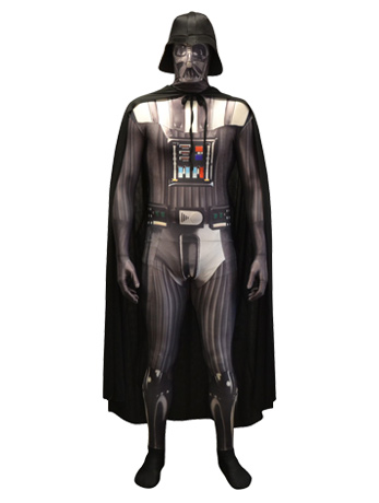 Adult Darth Vader Zappar Morphsuit Outfit - Angels Fancy Dress